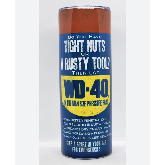 Hoggoutfitters | Dining | Wd 4 Tight Nuts Rusty Tool 20 Oz Tumbler Cup ...